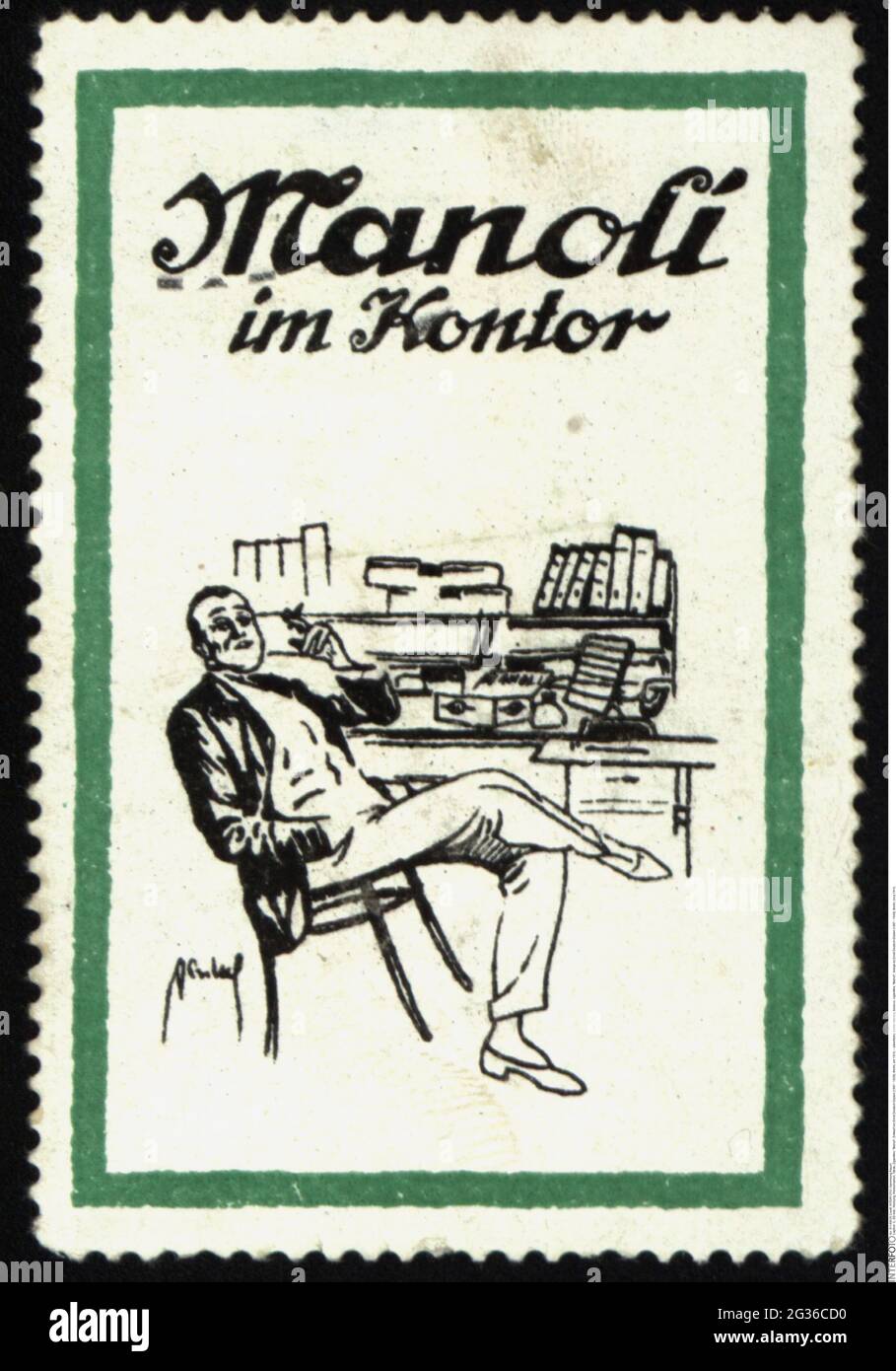 advertising, poster stamps, tobacco, cigarettes, "Manoli", ADDITIONAL ...