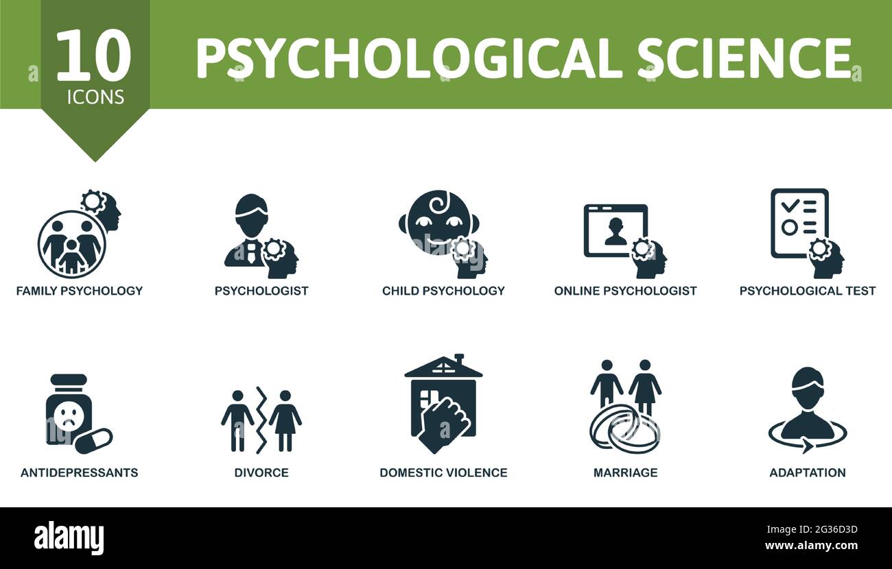Psychological Science icon set. Contains editable icons psychology ...