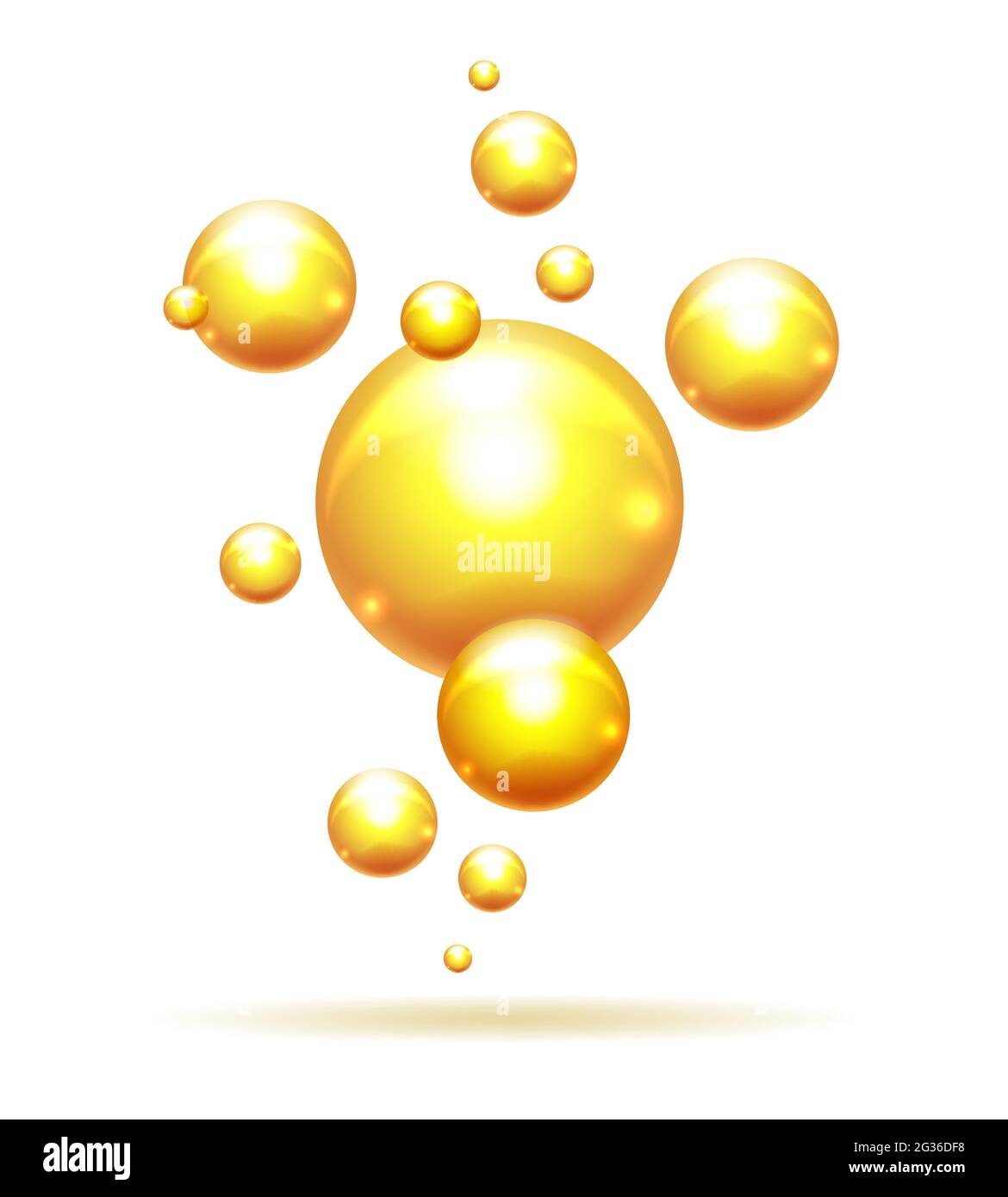 Bubbles in oil Stock Vector Images - Alamy