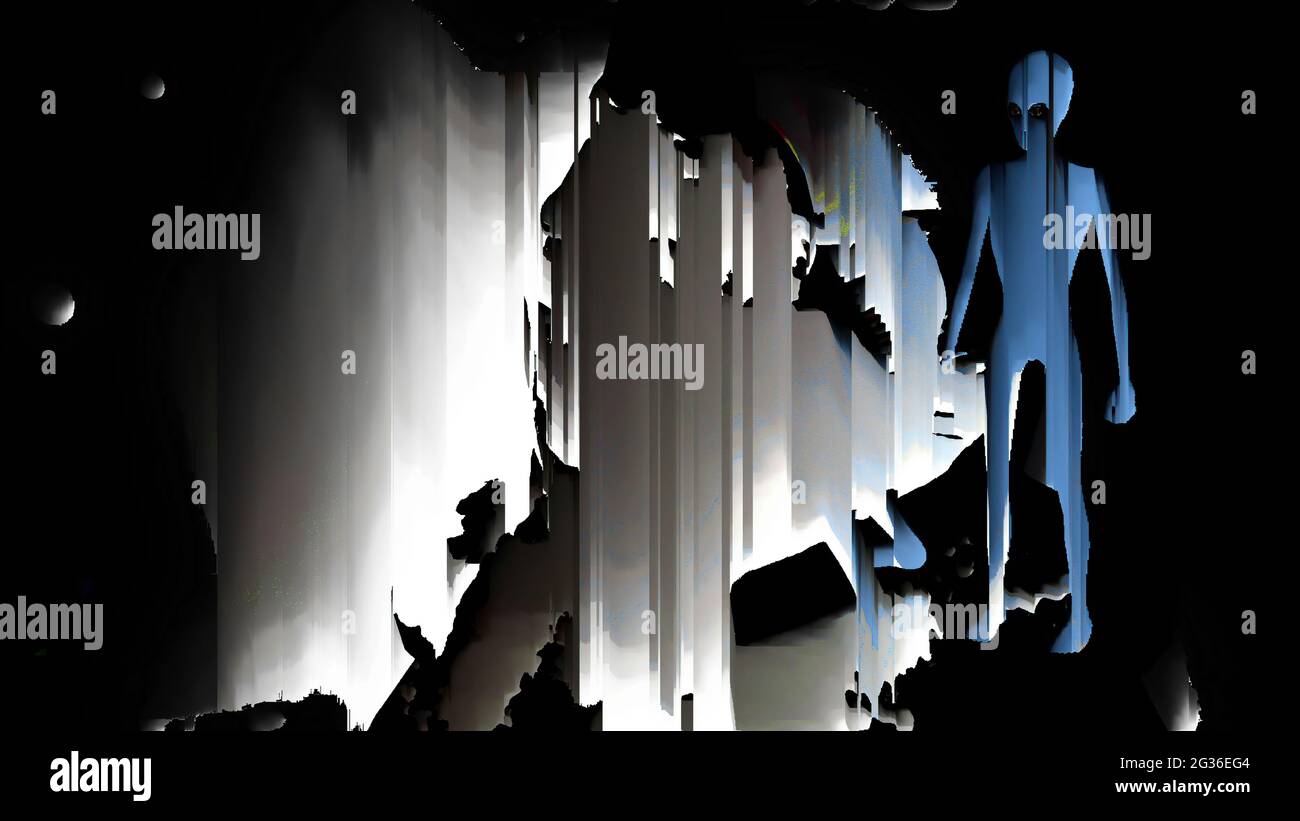 3d illustration - Horror Zombie with Effects, mixed media of two CG ...