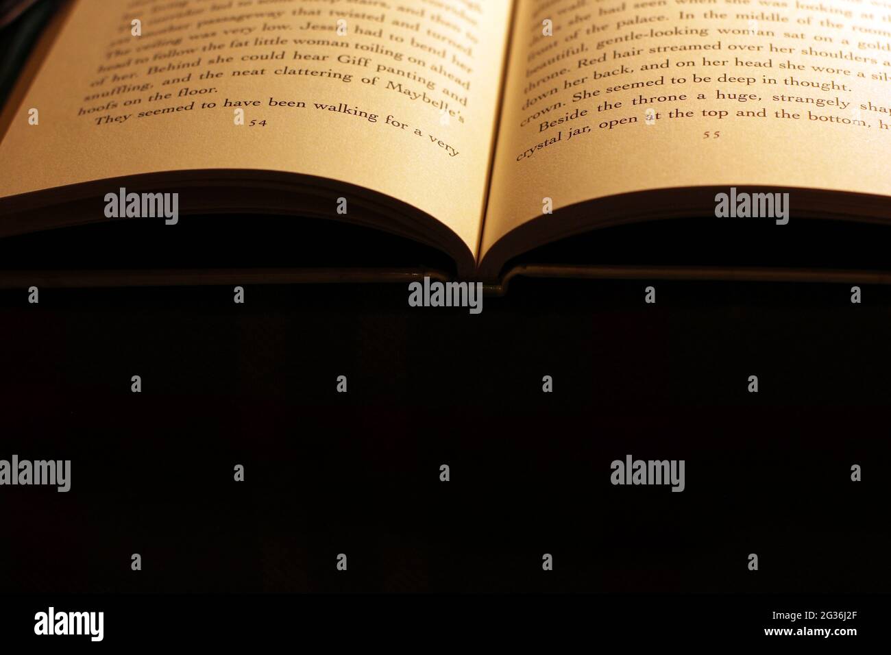 Open book close up Stock Photo - Alamy