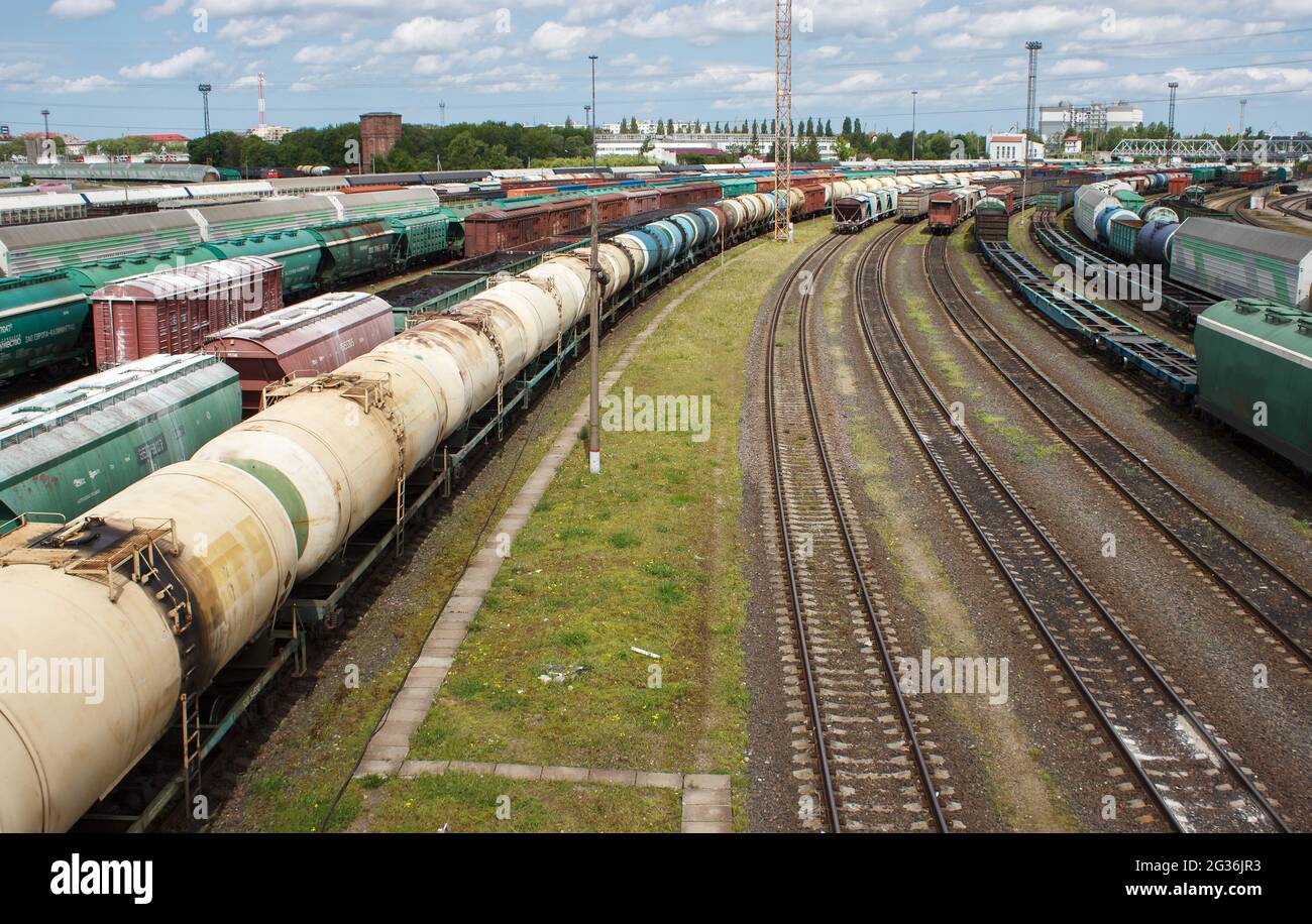 Rail classification yard hi-res stock photography and images - Alamy