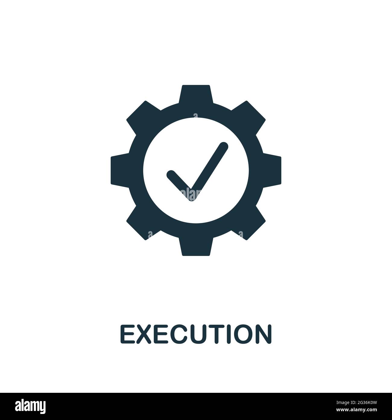 Execution icon. Simple creative element. Filled monochrome Execution ... Execution icon. Simple creative element. Filled monochrome Execution ...