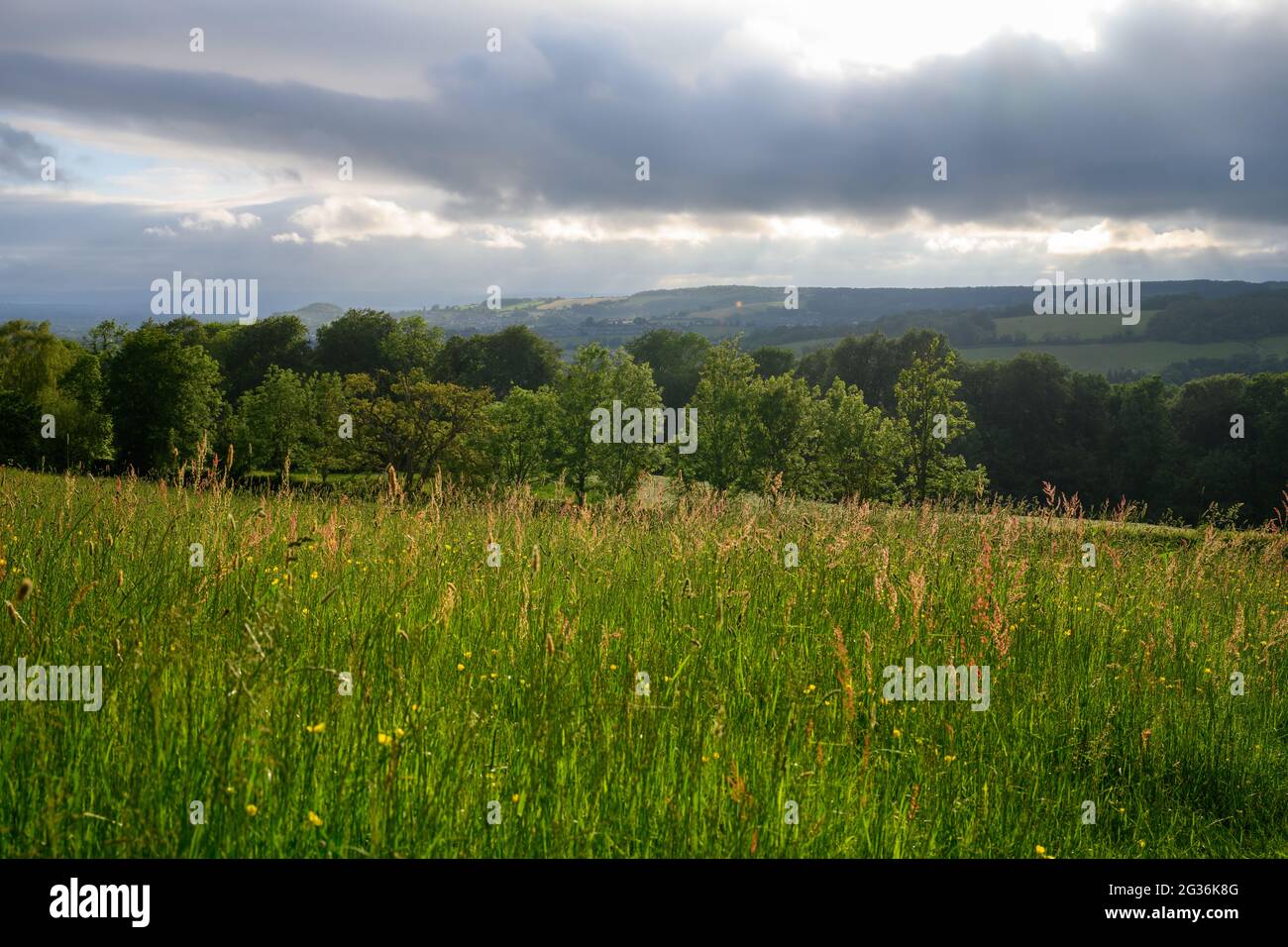Landscape View across the Cotswolds in England Stock Photo - Alamy