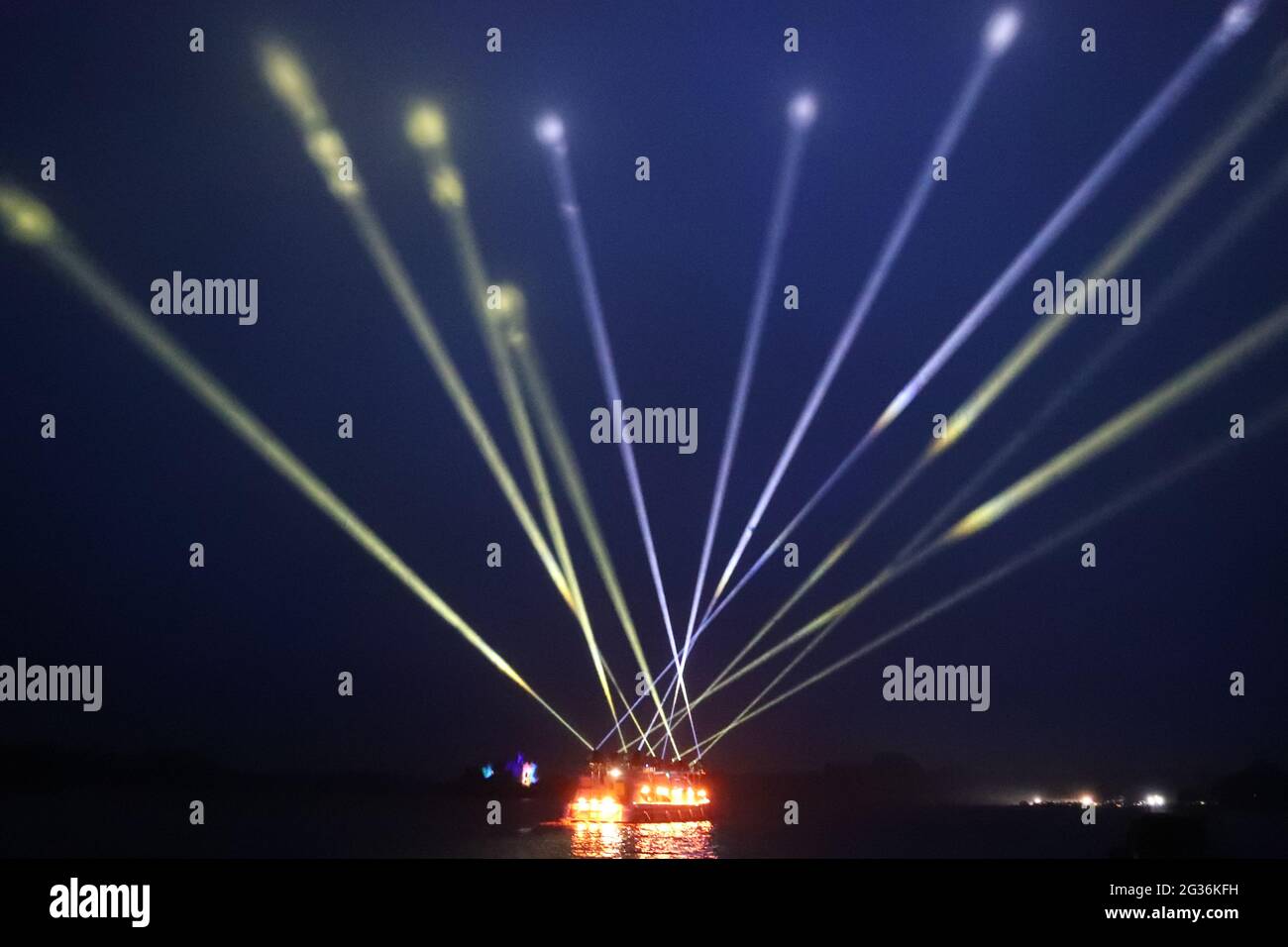 The Light Ballet light installation begins its eight day journey along ...