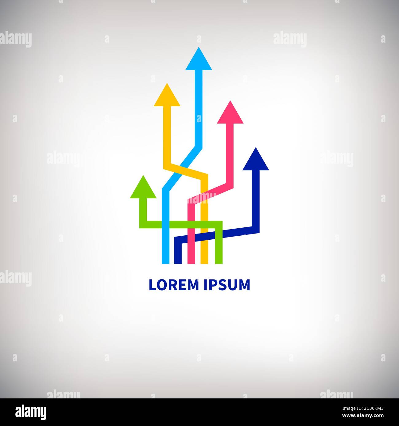 Financial growth icon. Up arrow symbol. Business development concept ...