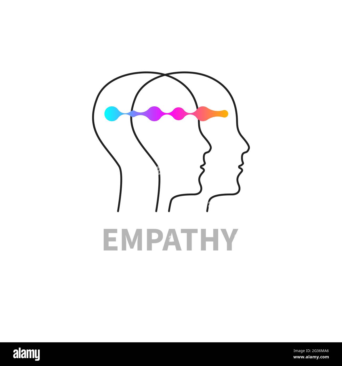 Empathy concept. Psychology icon. Therapy symbol. Coaching sign. Coach ...