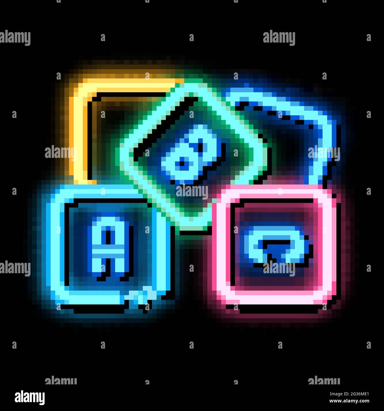 Vintage alphabet blocks Stock Vector Images - Alamy