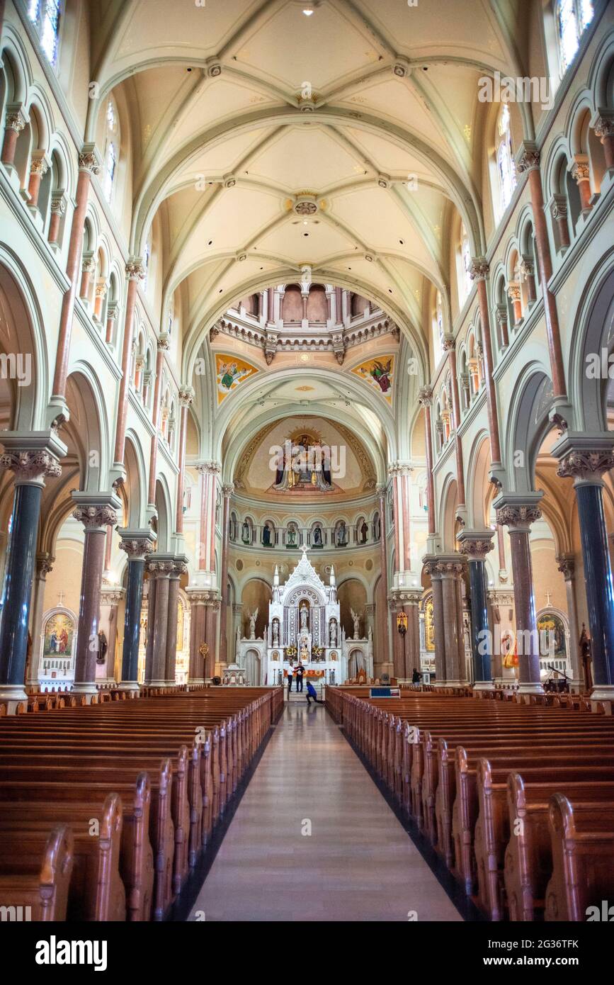 Interior of the church our lady of perpetual help hi-res stock ...