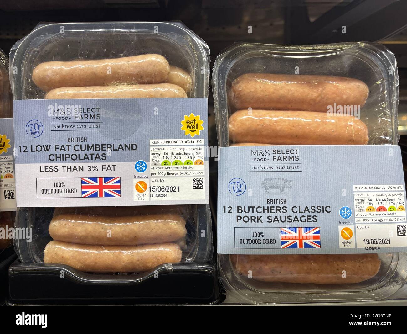 Sausages packets hi-res stock photography and images - Alamy