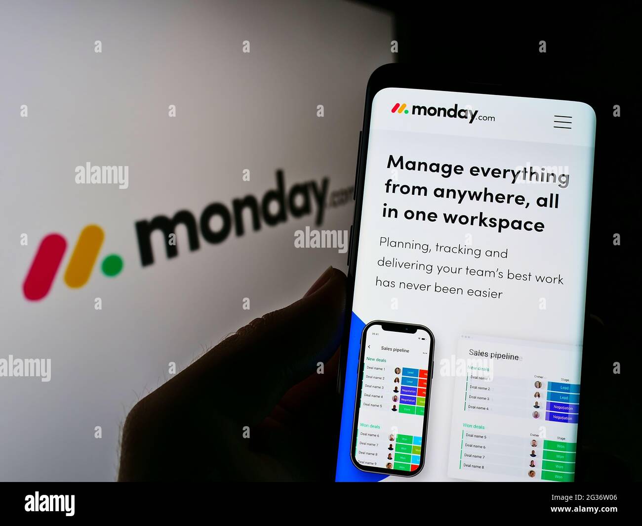 Monday com software hi-res stock photography and images - Alamy