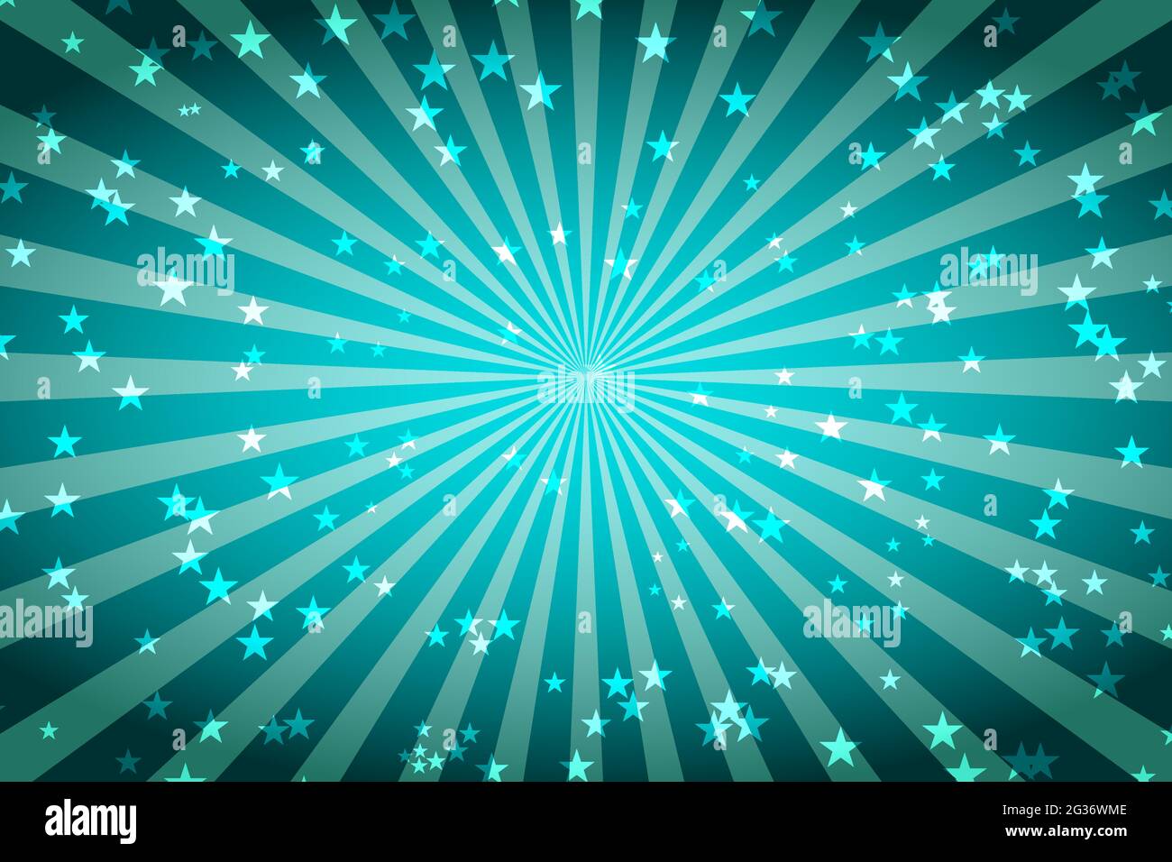 Vintage circus poster with rays and stars. Retro carnival wallpaper. Sunburst pattern. Sunbeam ...