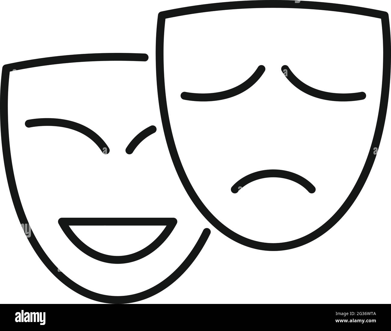 Duality of personality icon, outline style Stock Vector Image & Art - Alamy