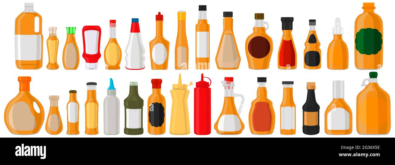 Illustration on theme kit varied glass bottles filled liquid cocktail ...