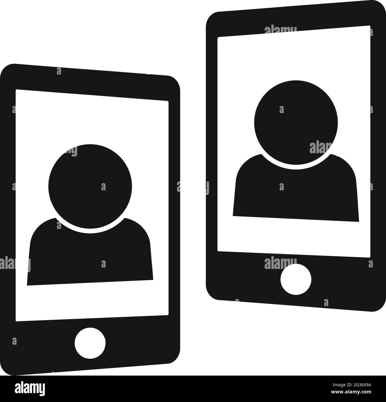 Internet meeting doctor black Cut Out Stock Images & Pictures - Alamy