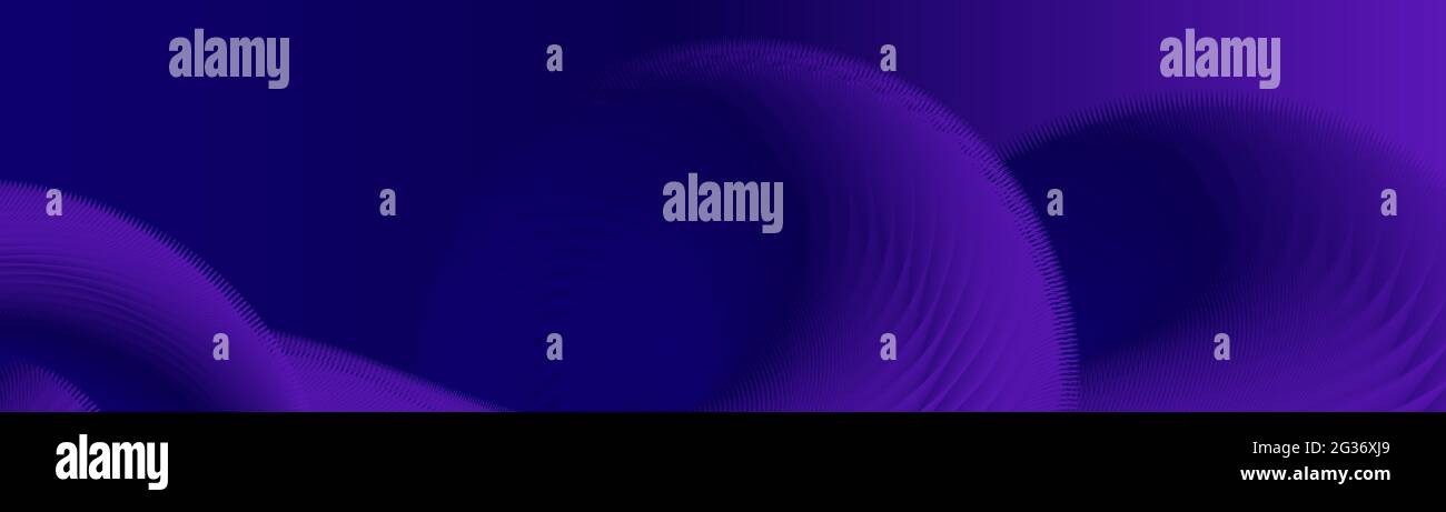 Dark blue wide web banner. Abstract technology background with blend ...