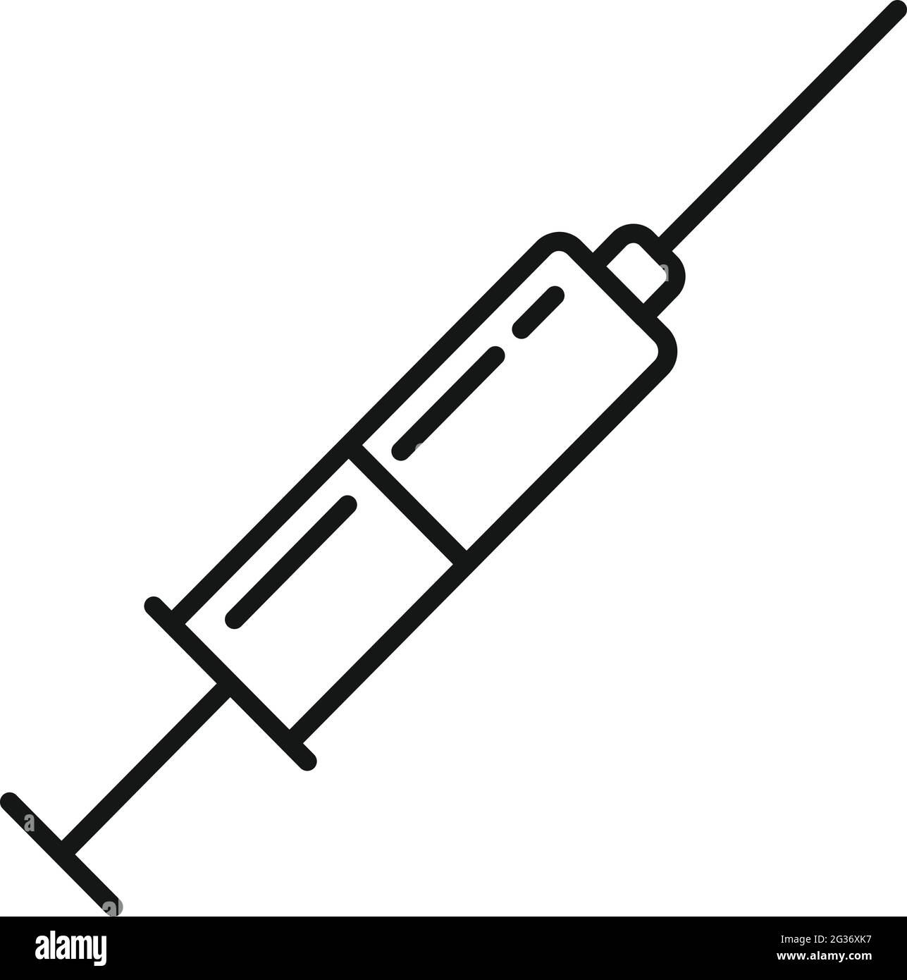Sedative injection icon, outline style Stock Vector Image & Art - Alamy