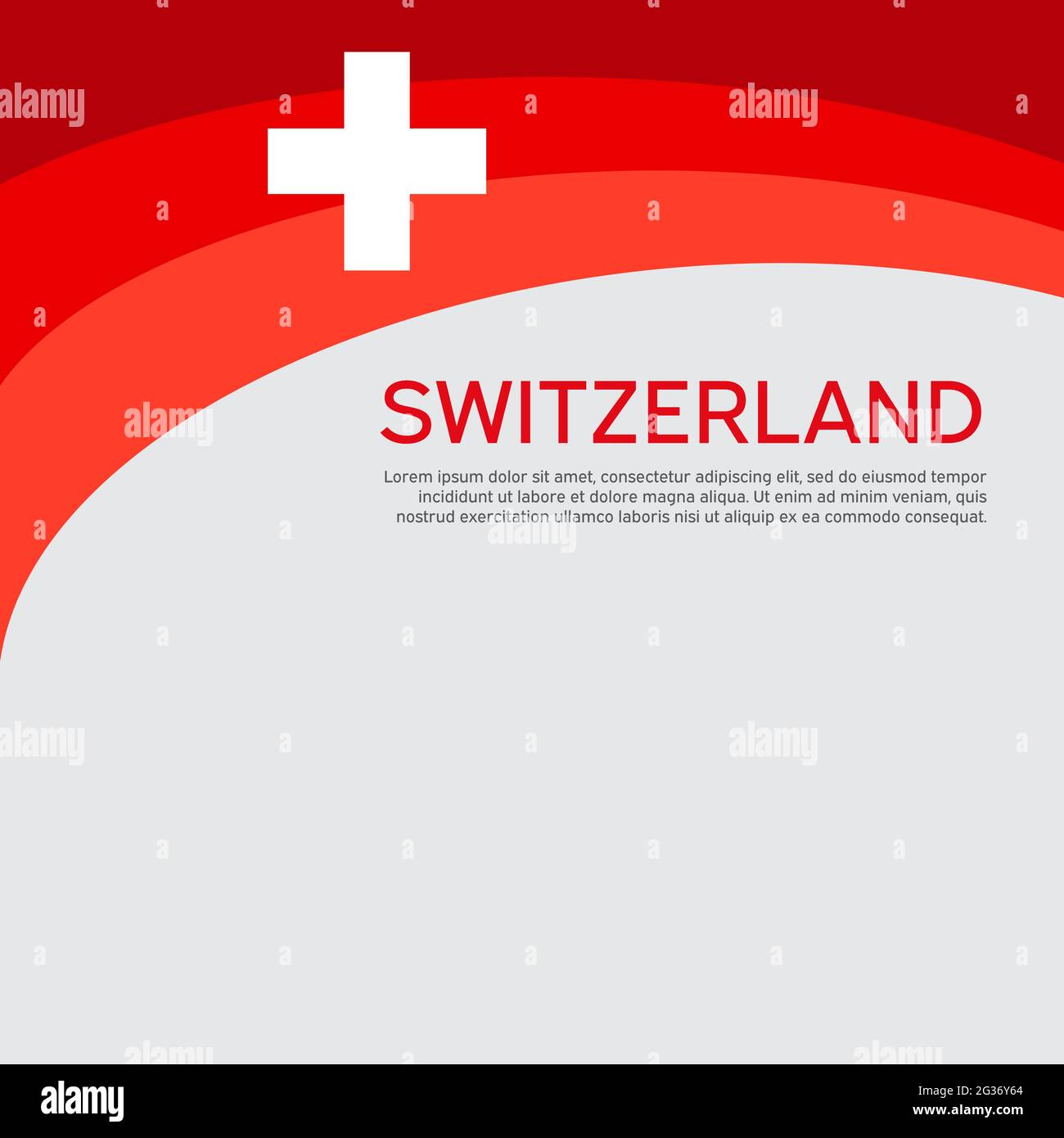 Abstract waving switzerland flag. Creative background for the design of ...