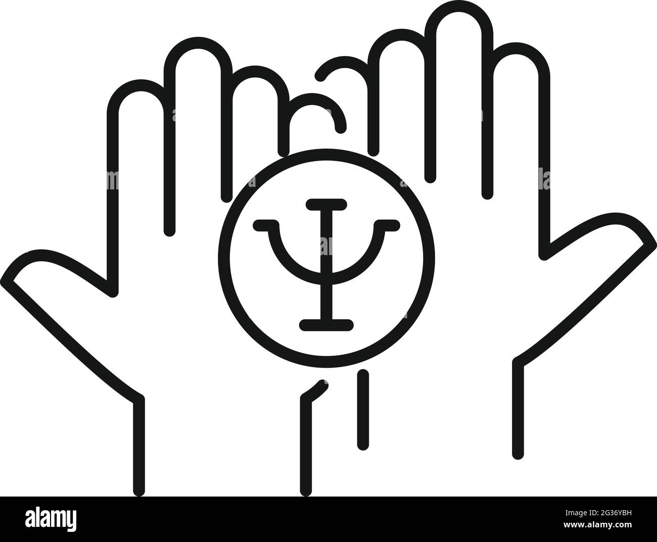 Psychological assistance icon, outline style Stock Vector Image & Art ...