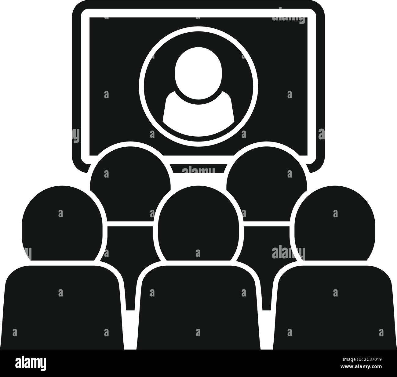 Business online meeting icon, simple style Stock Vector Image & Art - Alamy