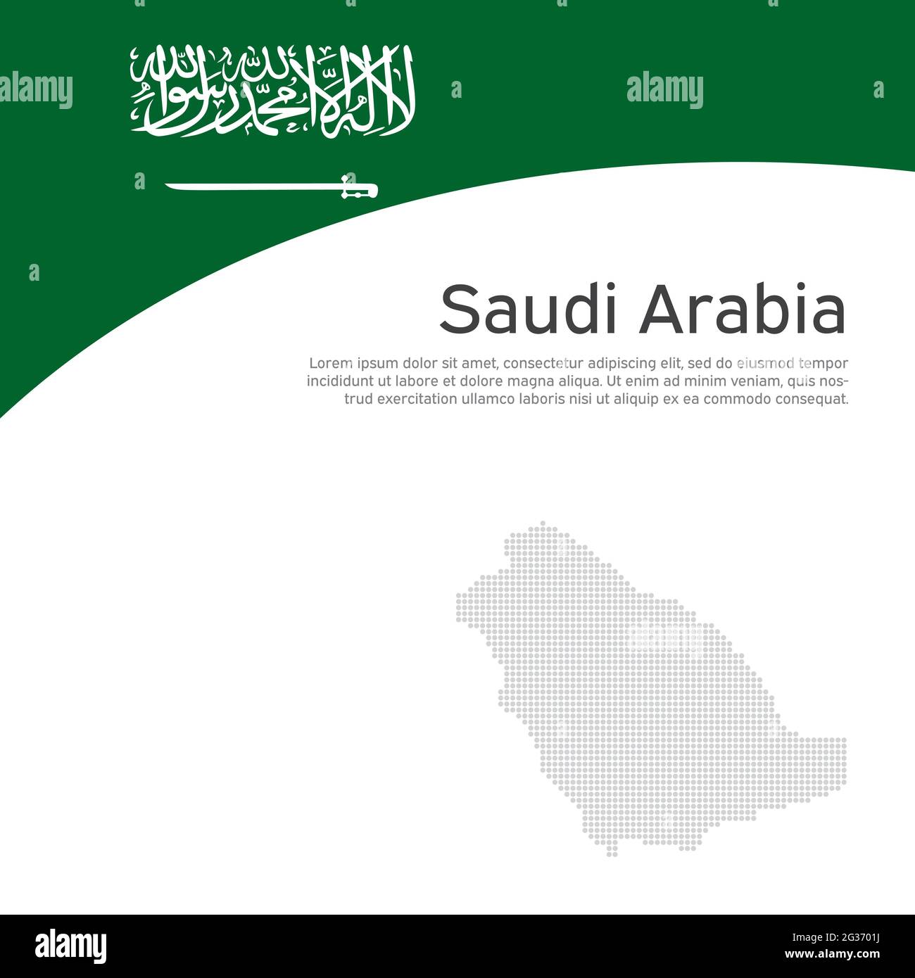 Abstract saudi arabia flag, mosaic map. Creative background for design ...
