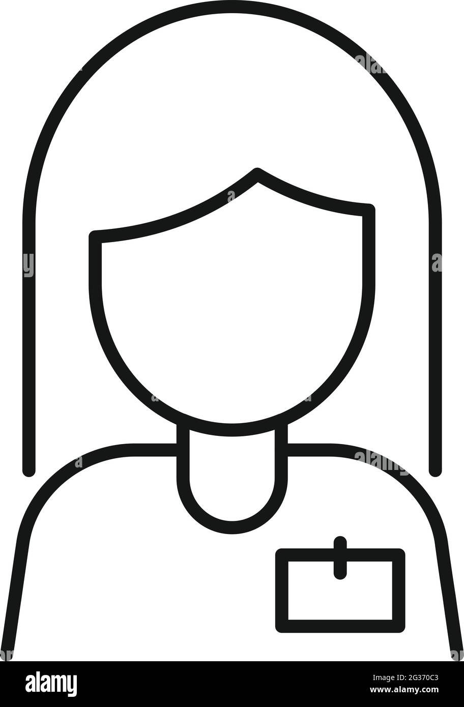 Depressed person icon outline Black and White Stock Photos & Images - Alamy