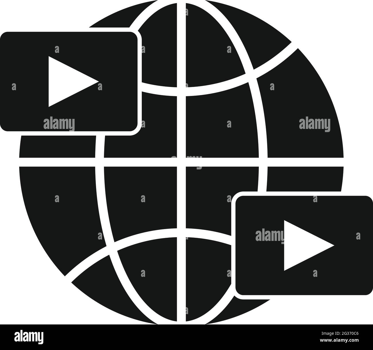 International online meeting icon, simple style Stock Vector Image ...