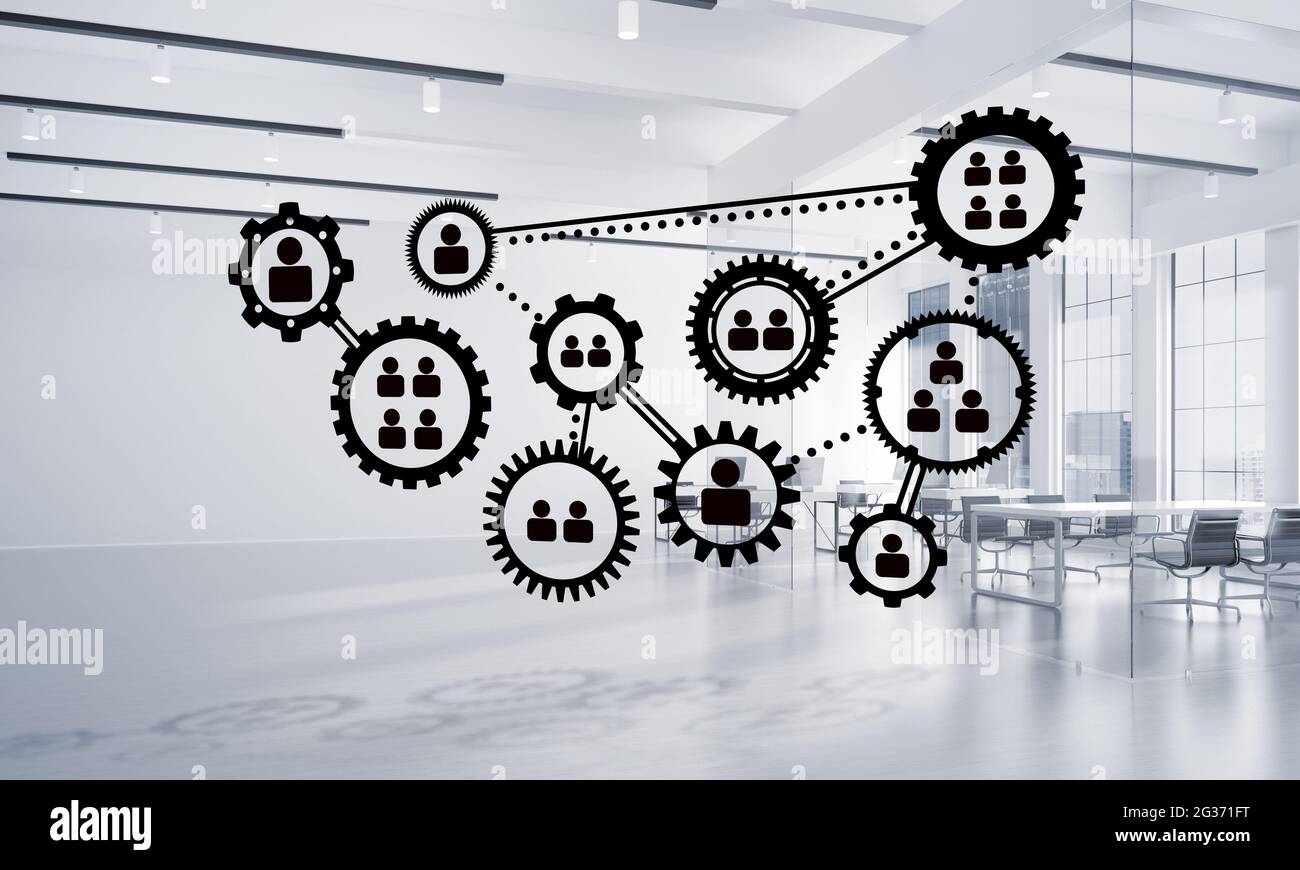 Networking and wireless connection as concept for effective modern ...