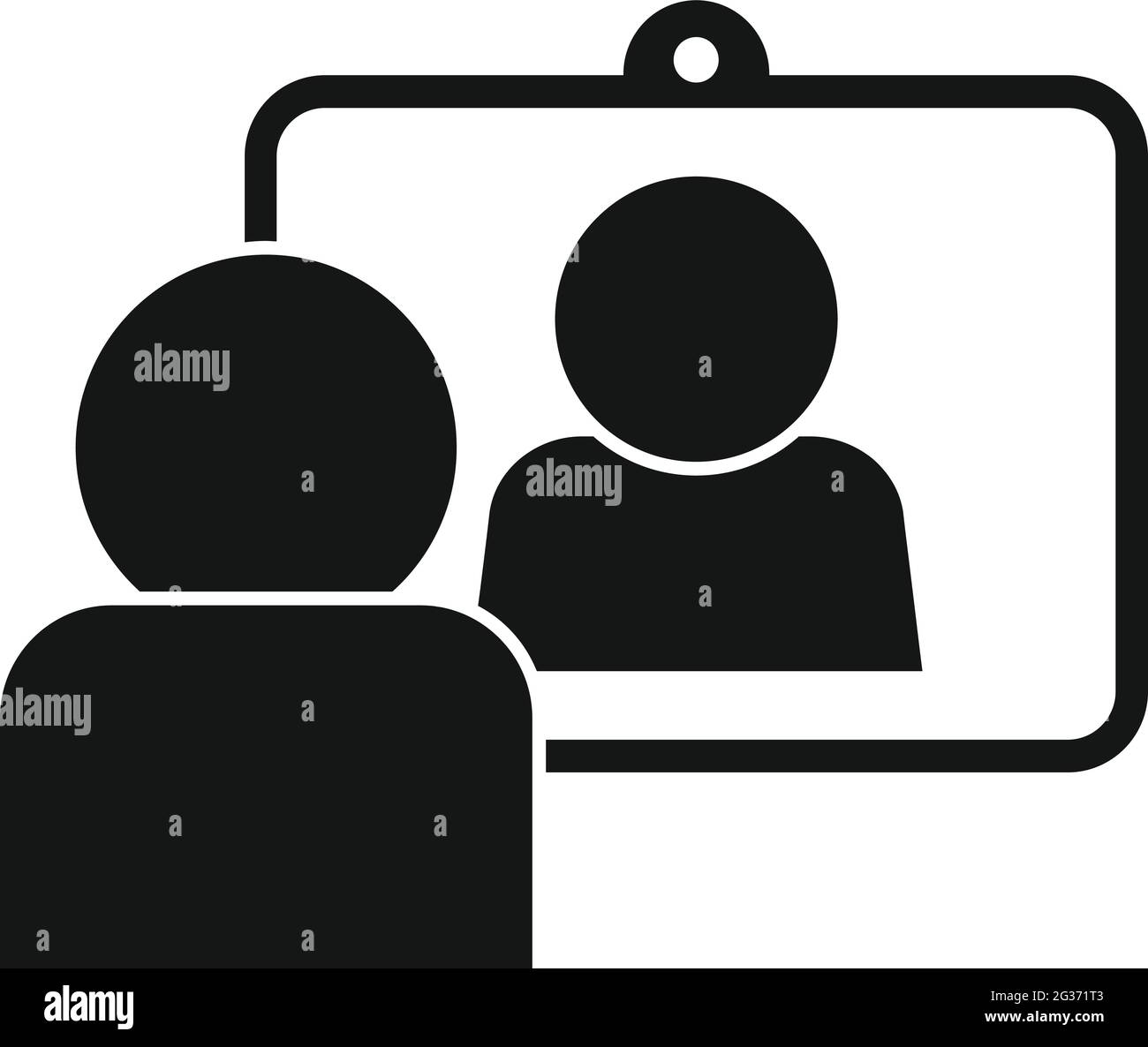 Social online meeting icon, simple style Stock Vector Image & Art - Alamy