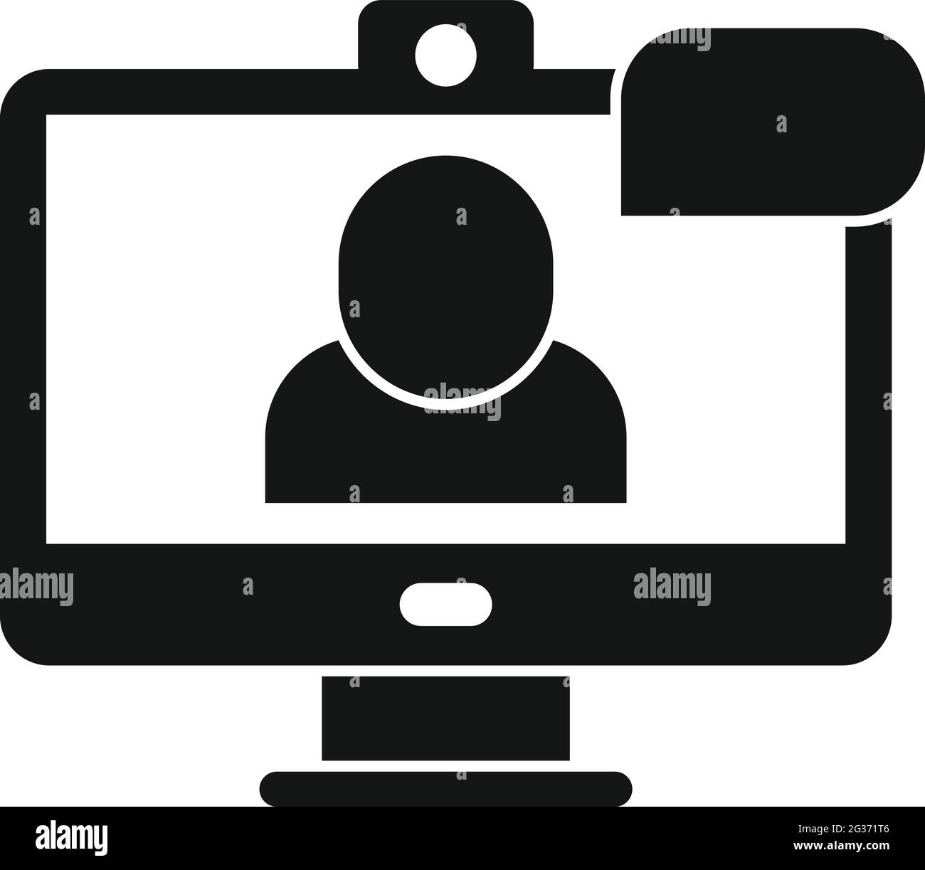 Hd online meeting icon, simple style Stock Vector Image & Art - Alamy