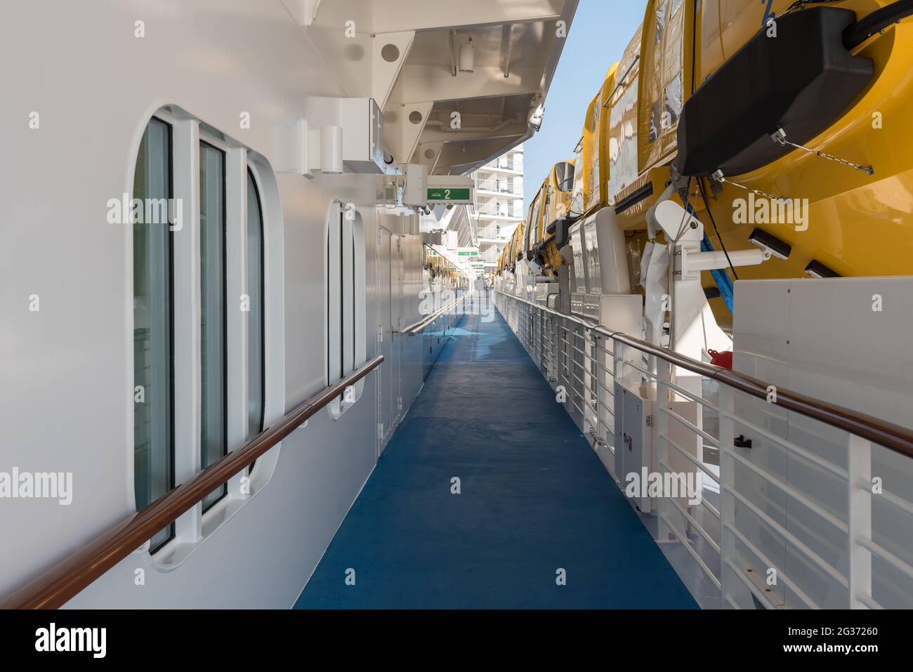 Caribbean, USA - June 14, 2016: A view of the interior of an empty ...