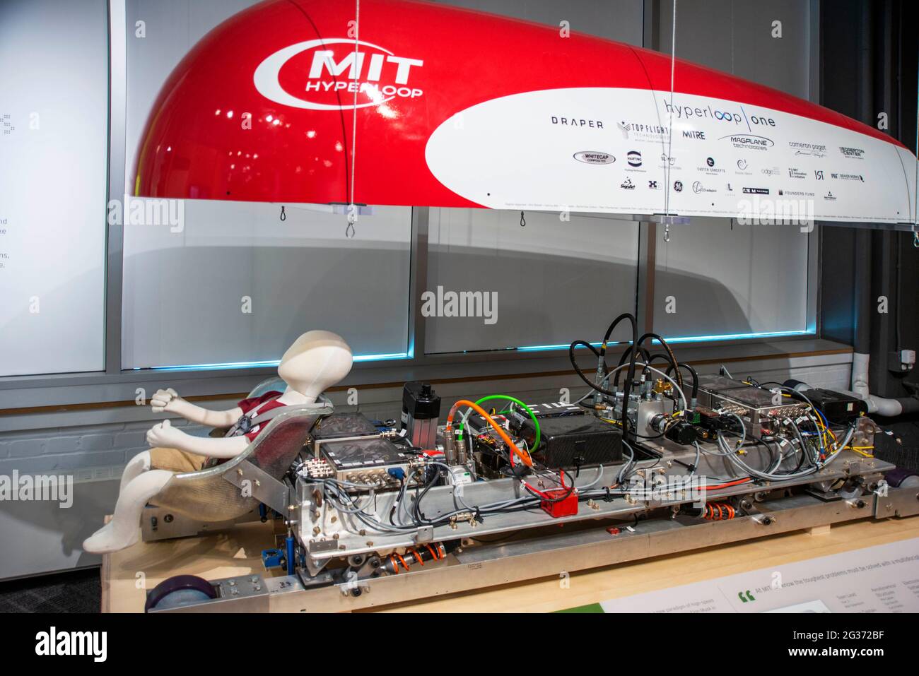 Inside MIT Museum Building at 265 Massachusetts Avenue Cambridge, Boston Massachusetts. USA ...