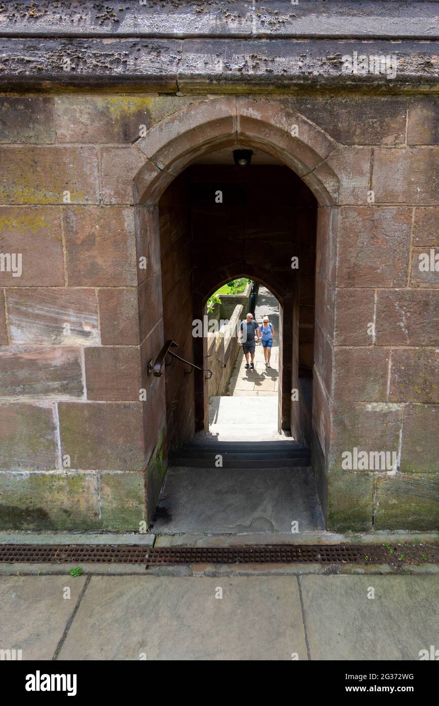 The Roman Wall in Chester, Cheshire Stock Photo - Alamy