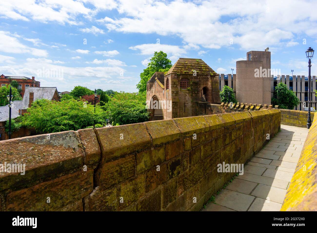 The Roman Wall in Chester, Cheshire Stock Photo - Alamy