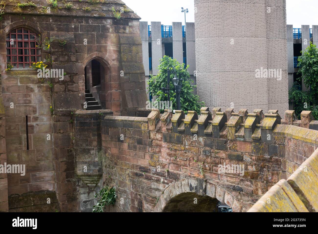 The Roman Wall in Chester, Cheshire Stock Photo - Alamy