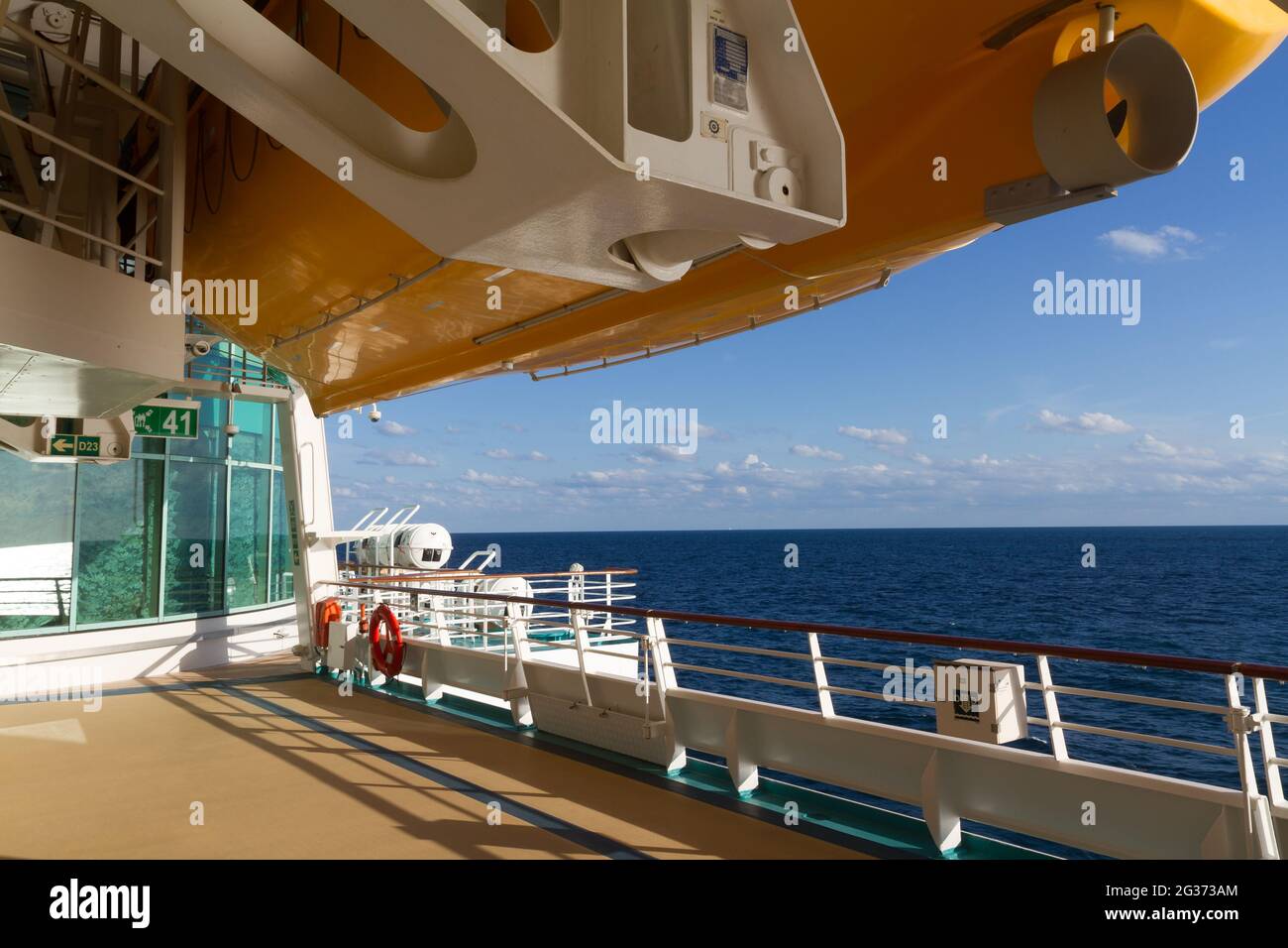 Caribbean, USA - May 04, 2015: A view of the interior of an empty ...