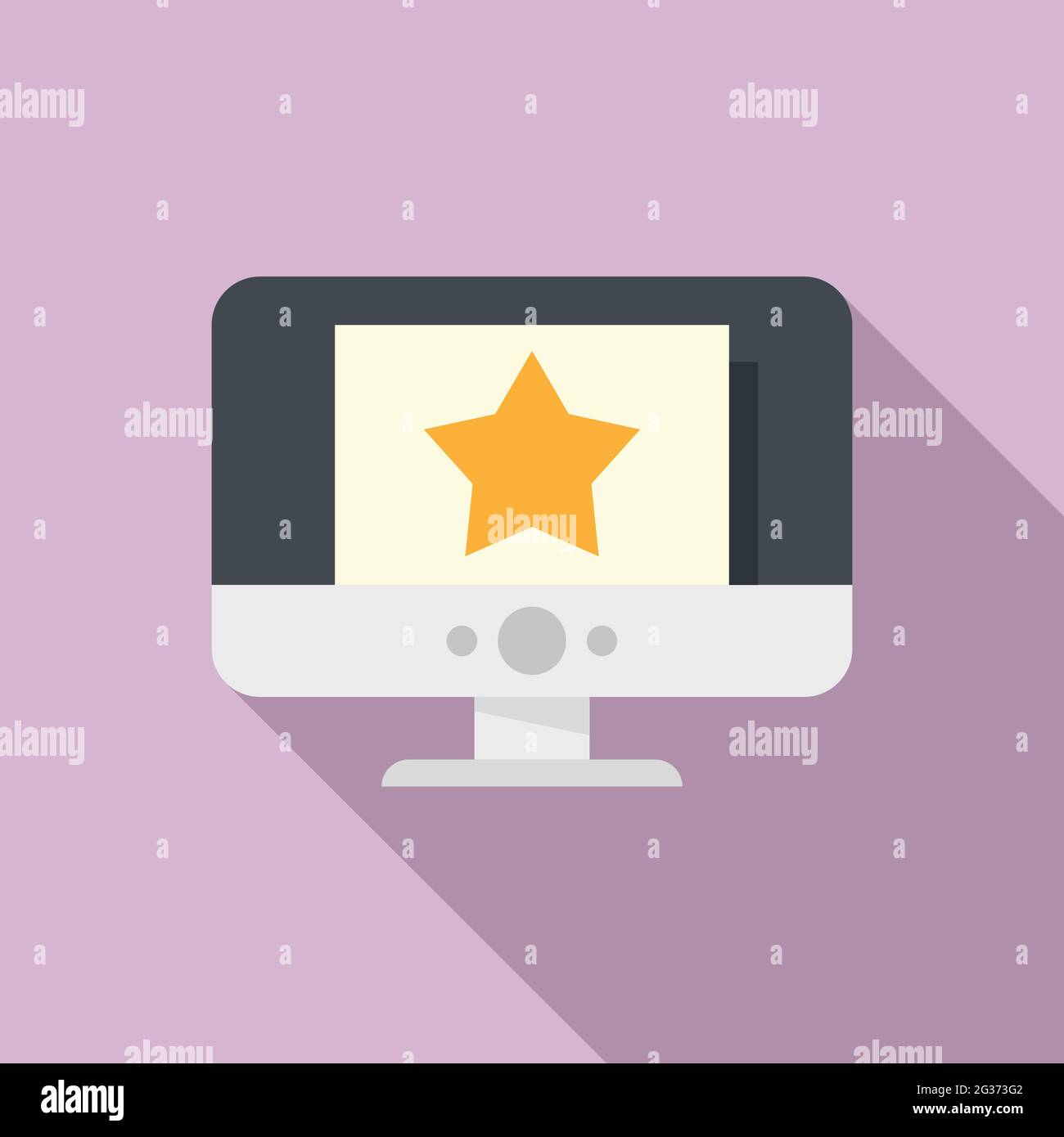 Bonus monitor icon, flat style Stock Vector Image & Art - Alamy