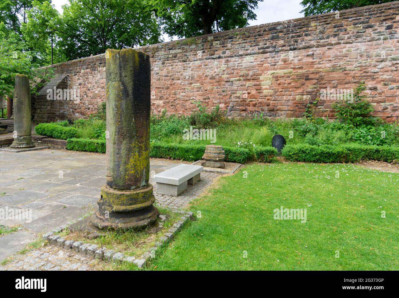 Roman Gardens in Chester, Cheshire Stock Photo - Alamy