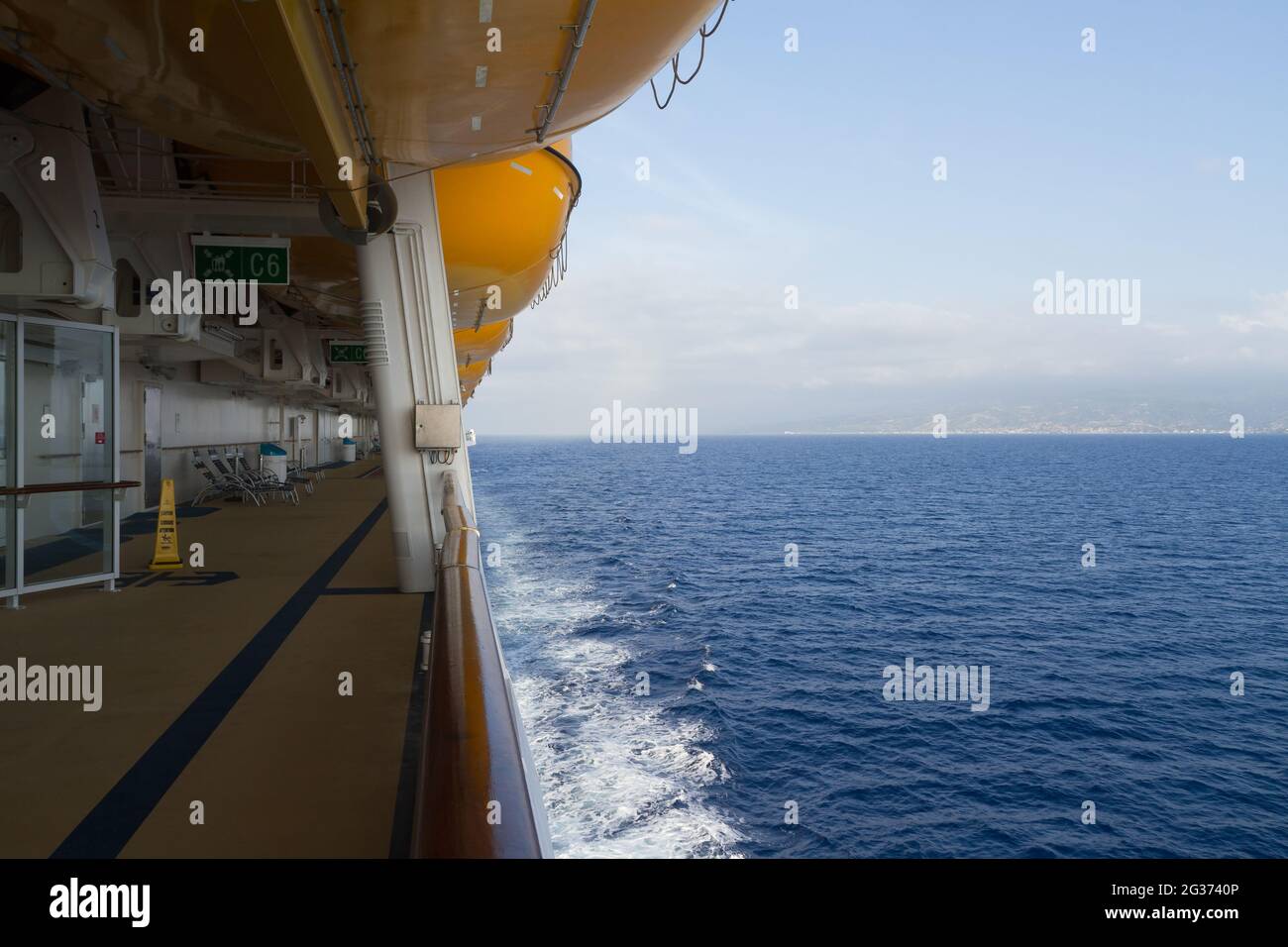 Caribbean, USA - April 29, 2015: A view of the interior of an empty ...