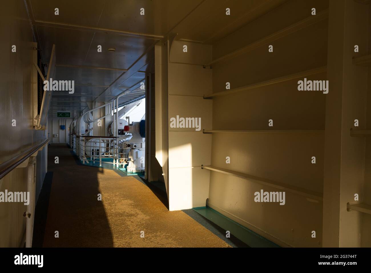 Caribbean, USA - April 29, 2015: A view of the interior of an empty ...