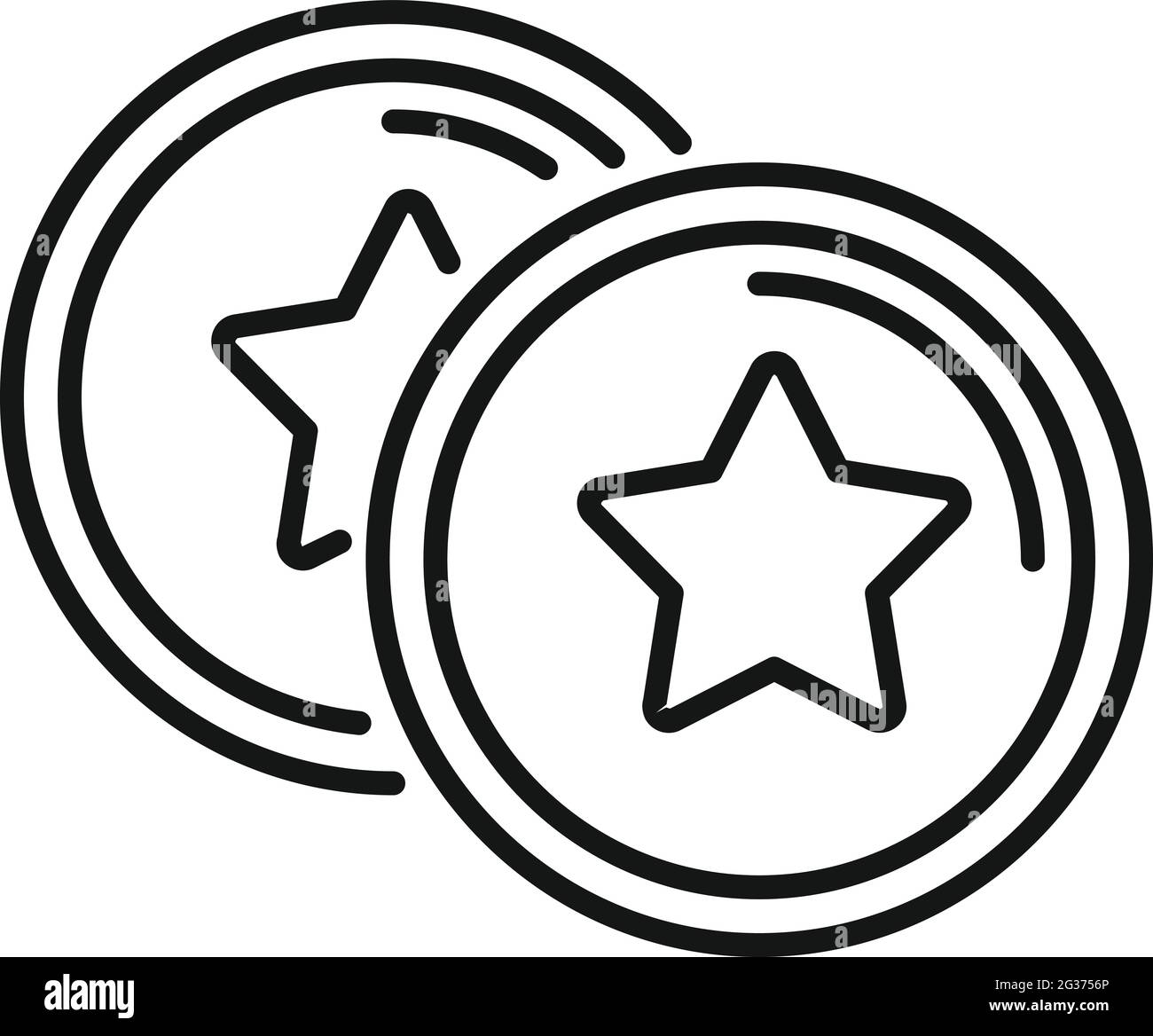 Sale bonus coins icon, outline style Stock Vector Image & Art - Alamy