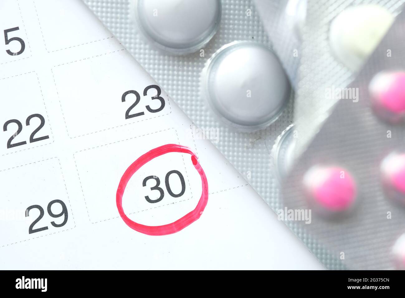 Medication calendar hi-res stock photography and images - Alamy