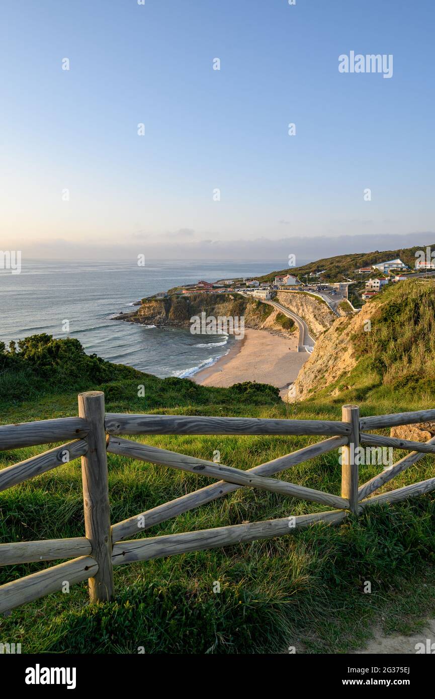 Vertical view of the wild coast of the sea Stock Photo - Alamy