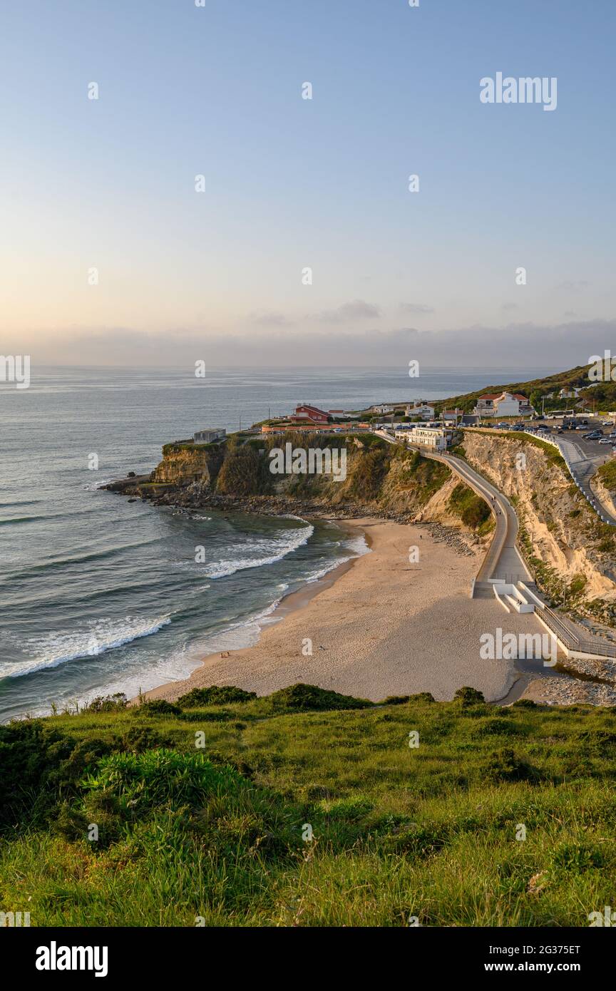 Vertical view of the wild coast of the sea Stock Photo - Alamy