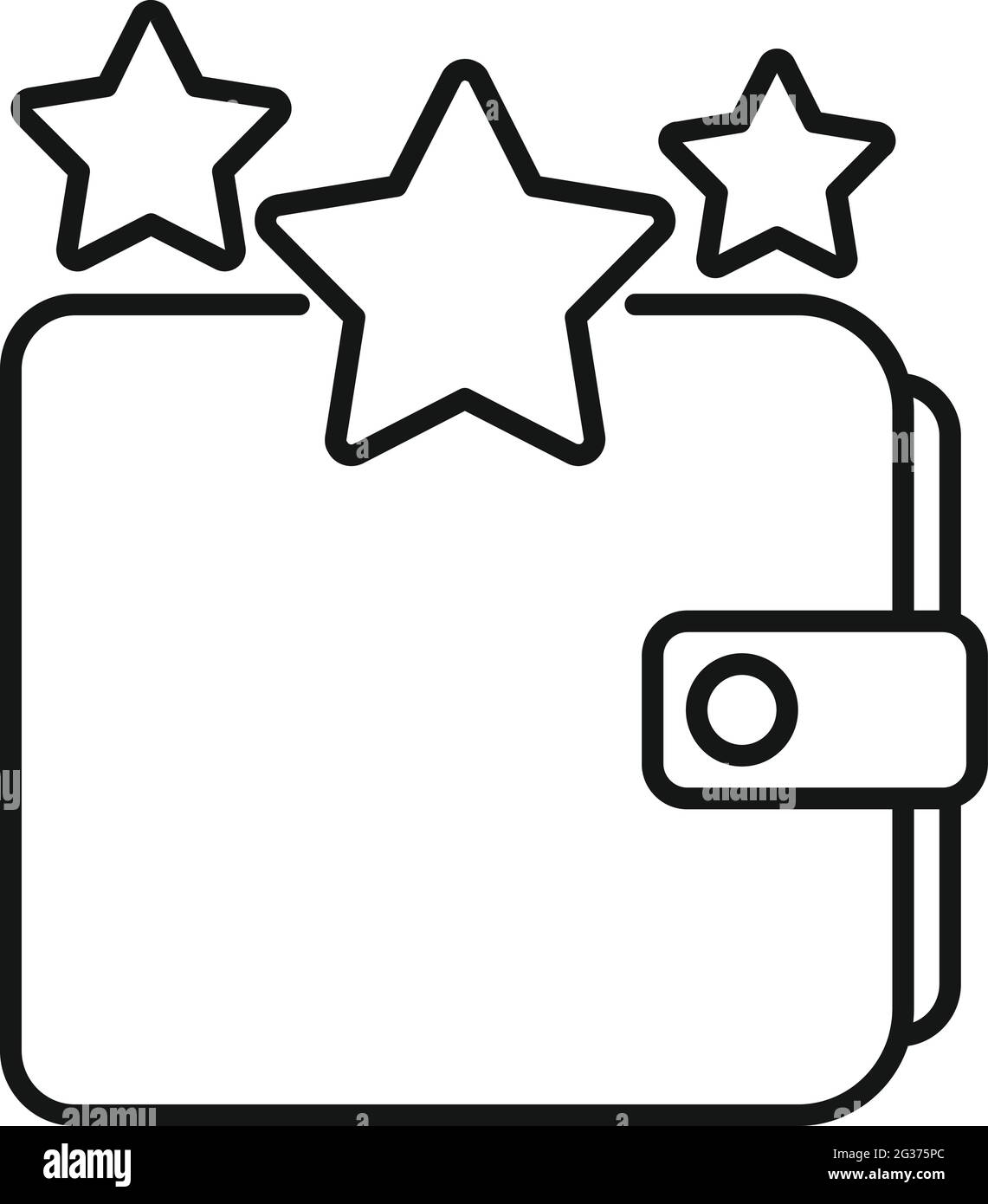 Wallet star line icon Cut Out Stock Images & Pictures - Alamy