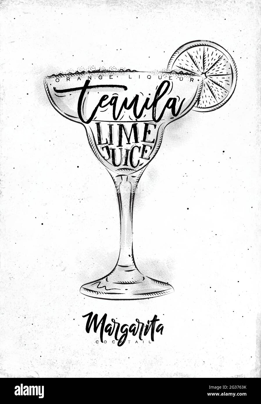 Vintage orange juice glass Stock Vector Images - Alamy