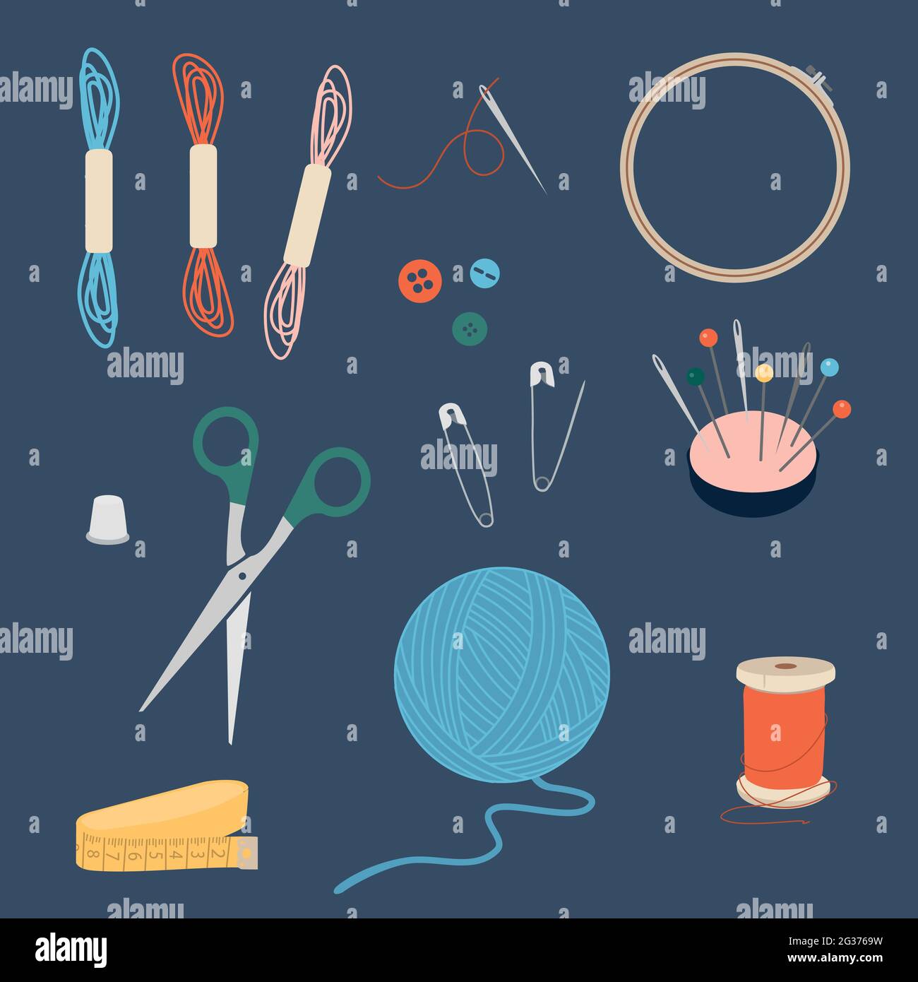 Sewing needles etc hi-res stock photography and images - Alamy