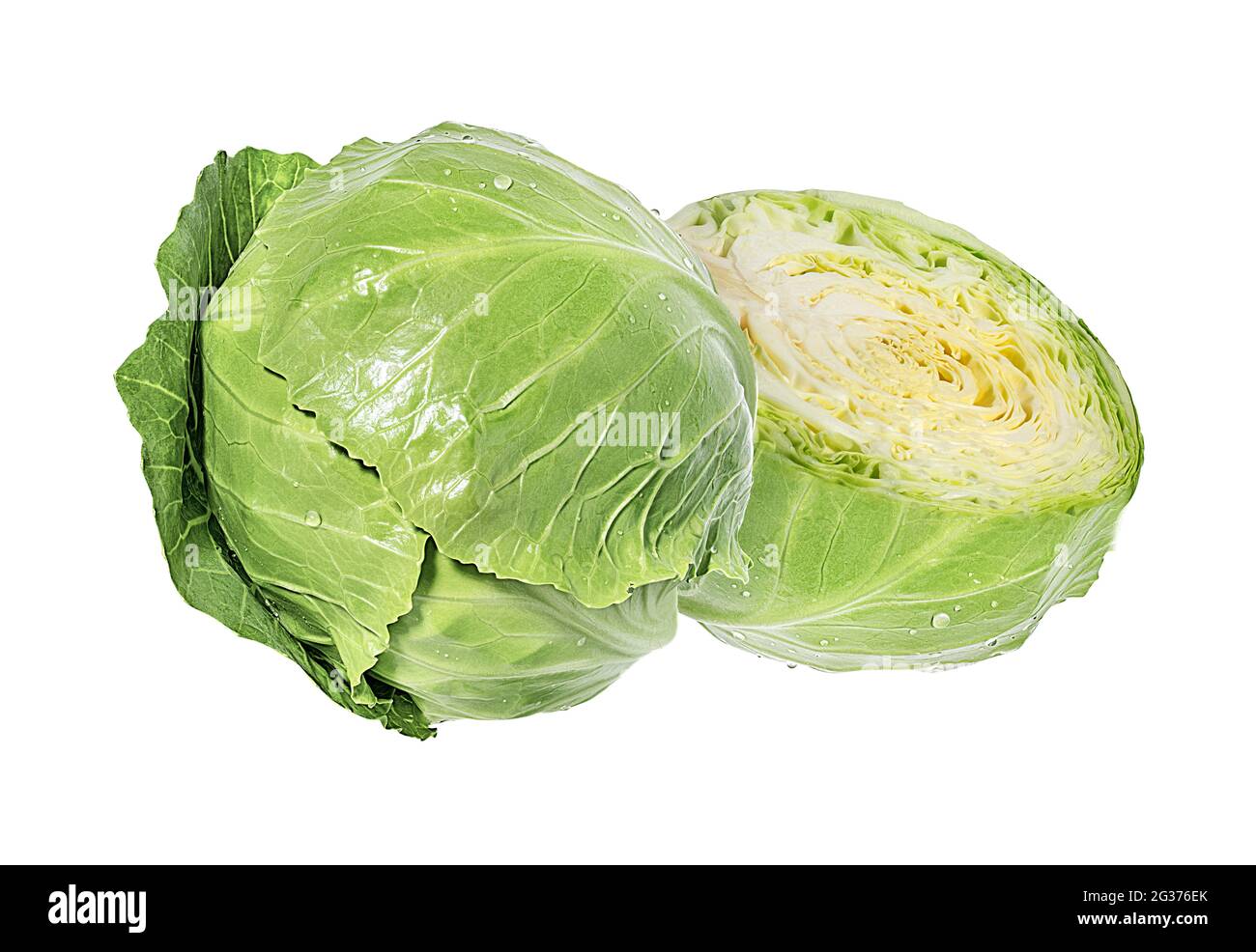 Cabbage isolated on white background Stock Photo - Alamy