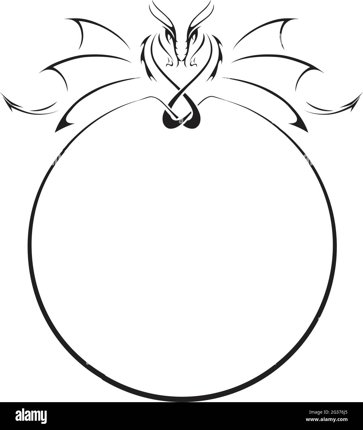 stylized dragons illustration Stock Vector Image & Art - Alamy