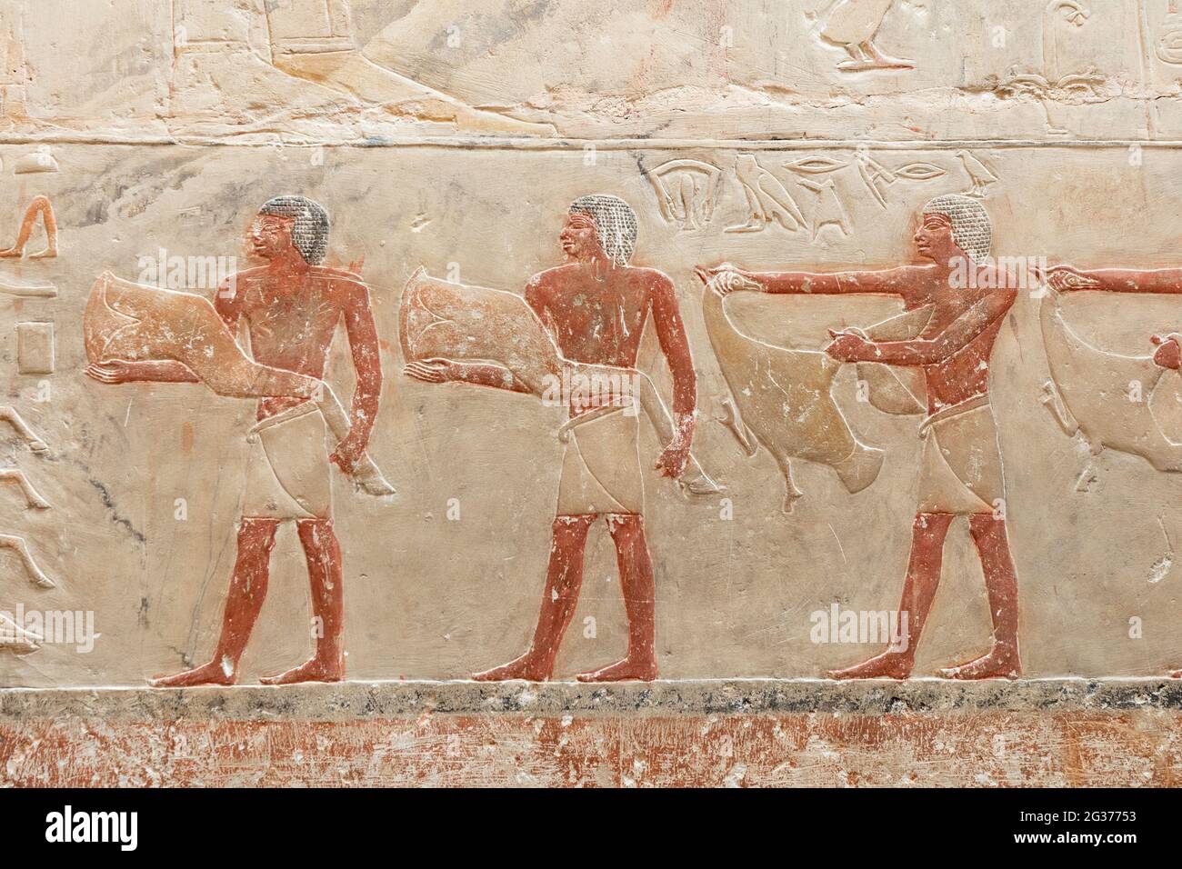 Egyptian hieroglyphs on the ancient pyramids wall Stock Photo - Alamy